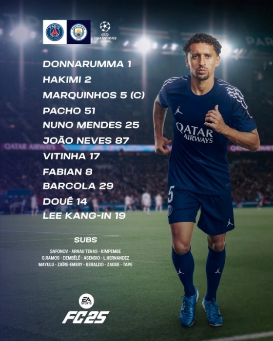 이강인 빠지자 후끈 달아올랐다! PSG, 무적함대 맨시티에 0-2→4-2 대역전쇼... 골 넣은 홀란도 절망 - 머니투데이