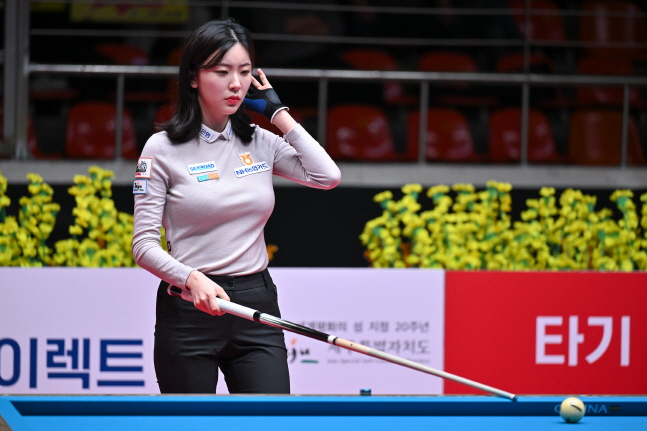 '핫스타' 정수빈-한지은 파죽의 3연승, '여제' 김가영은 연승행진 '38G서 중단' [PBA-LPBA 월드챔피언십] - 머니투데이