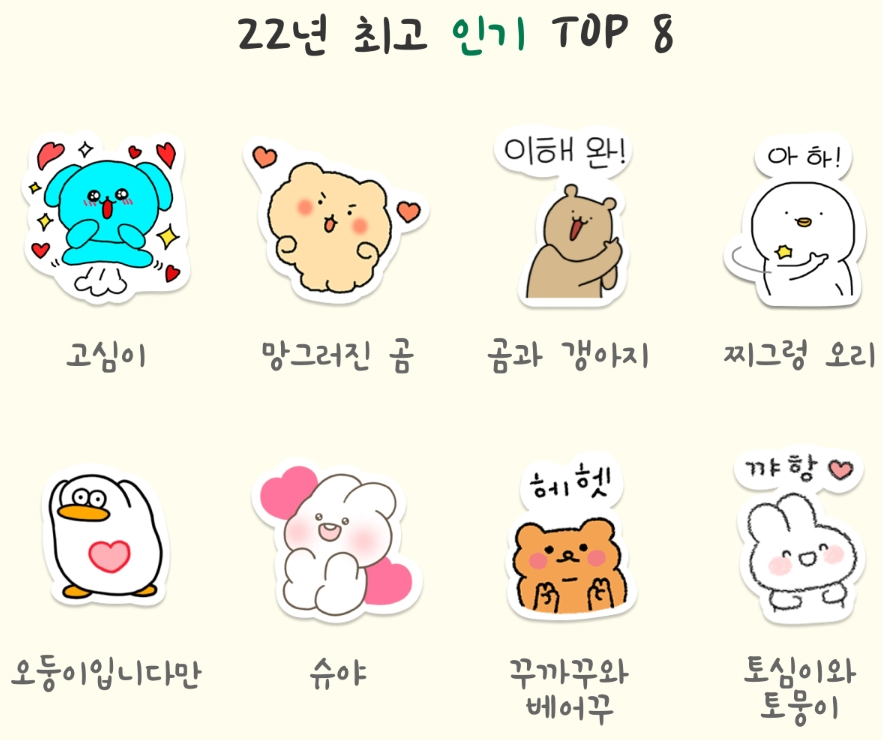 '고심이'·'망그러진 곰'…올해 카톡 인기 이모티콘은 이거였네 - 머니투데이