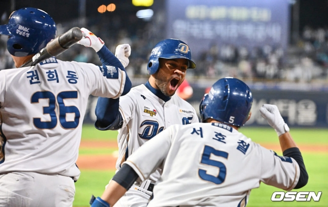 'KT 나와' 4위 NC, 3연승으로 업셋 PO행... SSG에 7-6 승리 [준PO3 현장리뷰] - 머니투데이