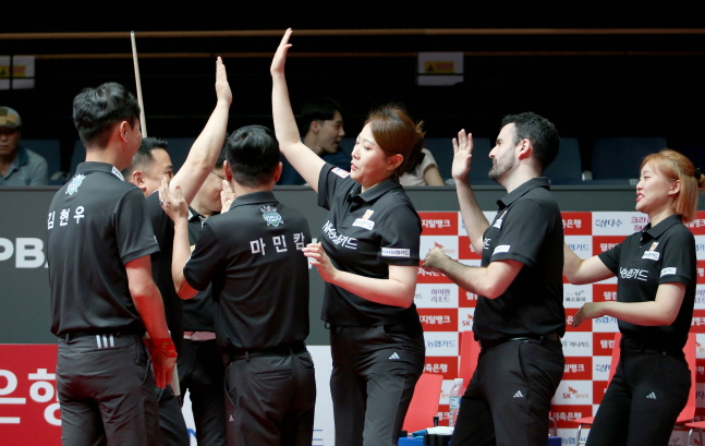 '이미 PS행 확정인데...' NH 파죽의 7연승, PBA팀리그 새 역사 쓴다 - 머니투데이