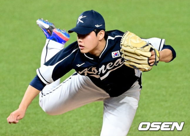 '최고 150㎞' 문동주 4연속 KKKK+김성윤 5출루... APBC 대표팀, 상무 10-3 대파 [대구 현장리뷰] - 머니투데이