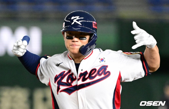 '득점권 3삼진' 김도영 마침내 적시타 터졌다! 한국 첫 한 이닝 4득점 빅이닝... 대만에 5-1 리드 [APBC 현장] - 머니투데이