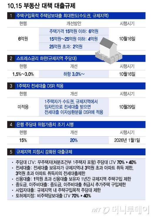 스트레스 금리로 대출한도 15% 축소…전세대출 DSR, 5.2만명 영향권 - 머니투데이
