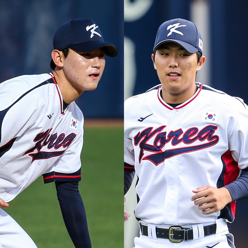 'KIA 듀오' 왜 AG 안 데려간 거야... "재능이 남다르다" APBC 훈련 첫날부터 감탄 유발 - 머니투데이