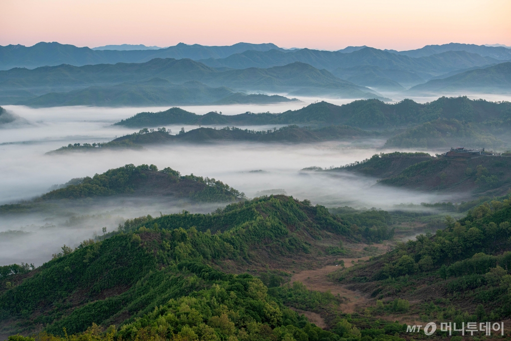 고라니 사냥 북한군 뜀박질도 포착…인공기 펄럭, GOP 가보니[르포] - 머니투데이