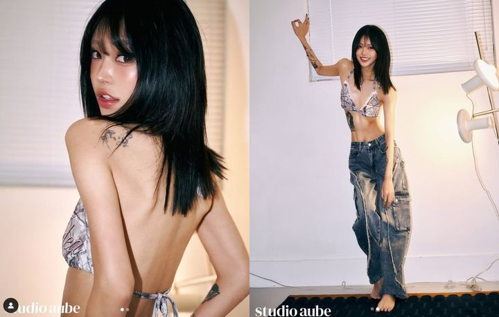 '96kg→44kg' 최준희, 파격 바디프로필 "골반괴사 이겨냈다" - 머니투데이