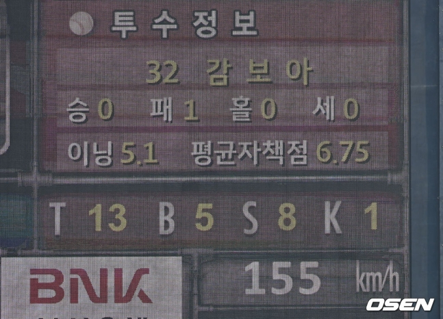 '155㎞ 감보아 KBO 첫 승' 롯데 8-0 완승→3연속 루징 마침내 끝나나, 1회 4득점 빅이닝+막판 쐐기득점 폭발 [부산 현장리뷰] - 머니투데이