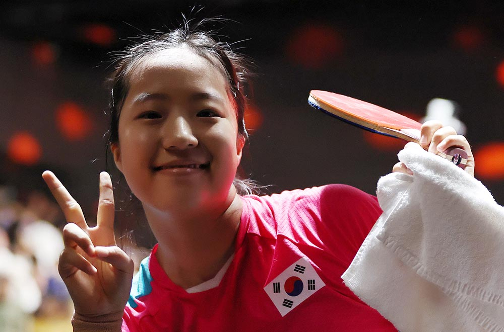 신유빈 '대역전 드라마' 썼다, 주천희 꺾고 WTT 중국 스매시 4강 진출 - 머니투데이