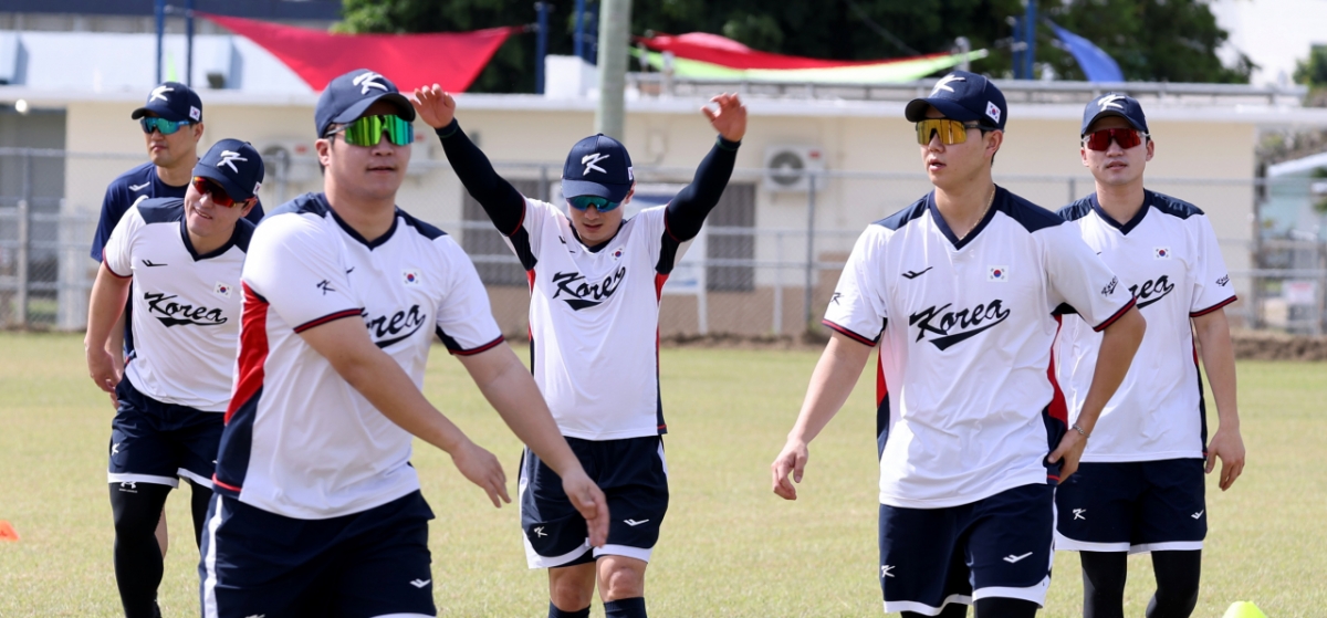 [포토]'LG출신 야구대표팀 선수들 한앵글에' - 머니투데이