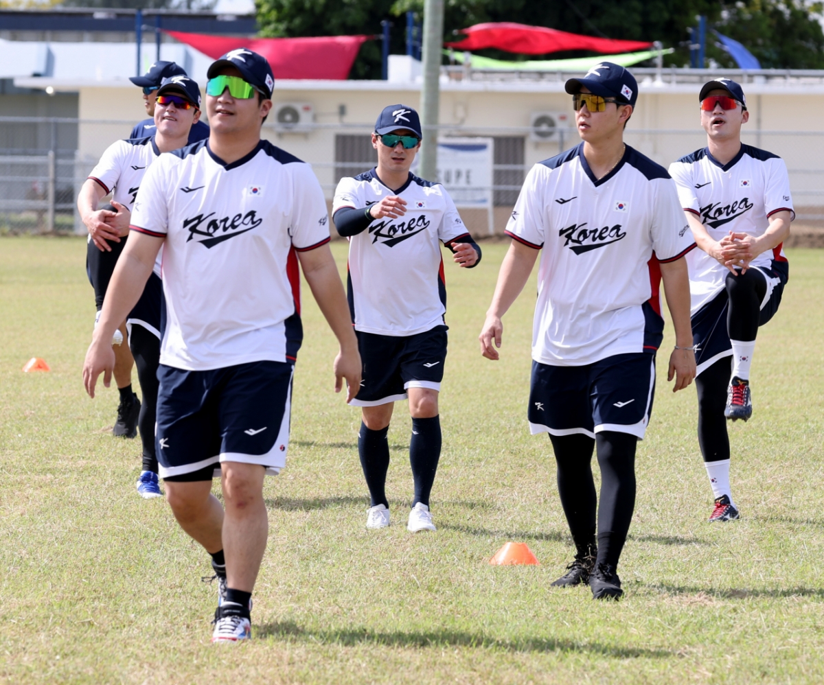 [포토]'LG출신 야구대표팀 선수들 한앵글에' - 머니투데이