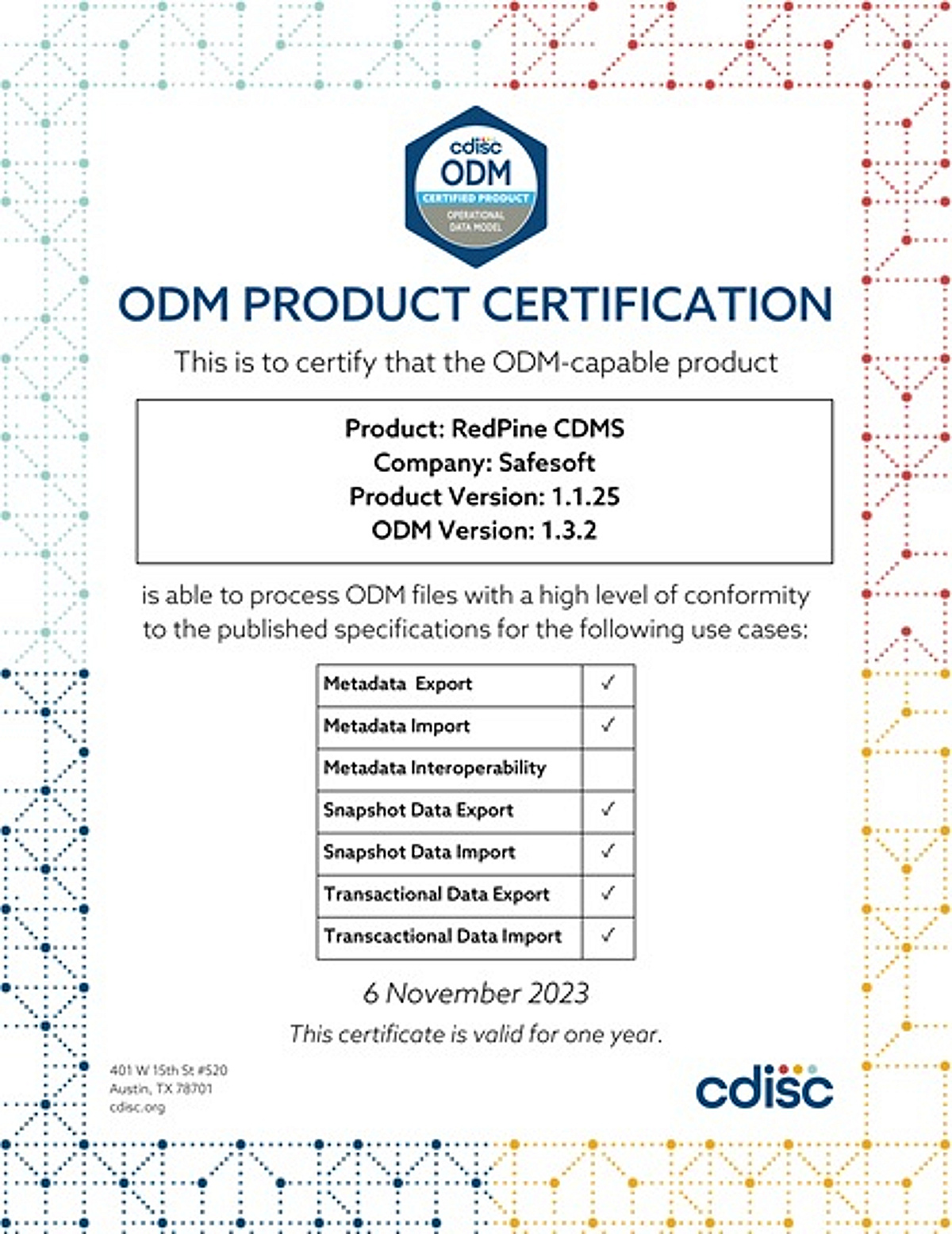 세이프소프트, CDISC ODM 국제 인증 취득 - 머니투데이