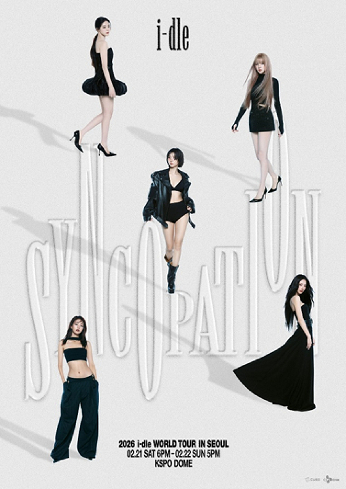 [더벨]큐브엔터 아이들, 월드투어 'Syncopation' 포스터 공개 - 머니투데이